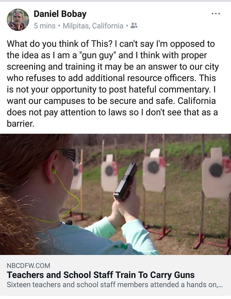 Milpitas School Board President Daniel Bobay Faces Blowback for Comment ...