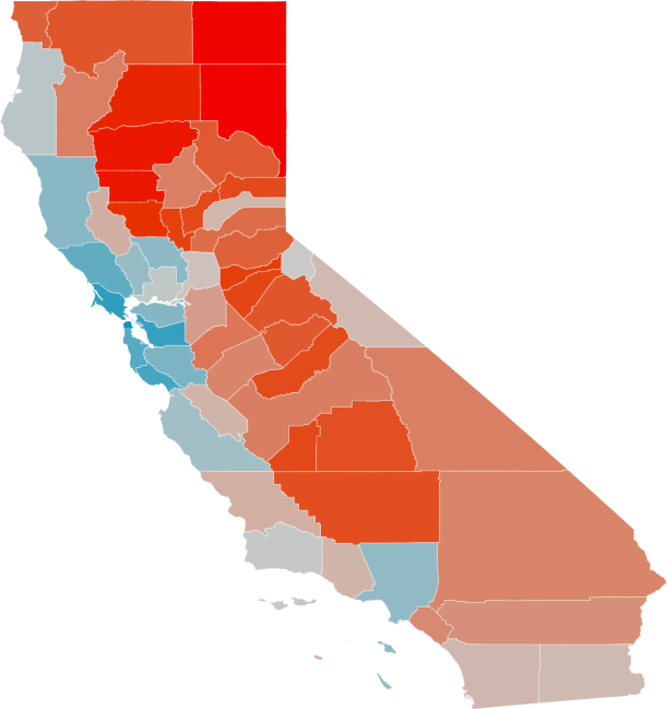 When Dust Settles, GOP/Dem Split in CA About the Same | San Jose Inside